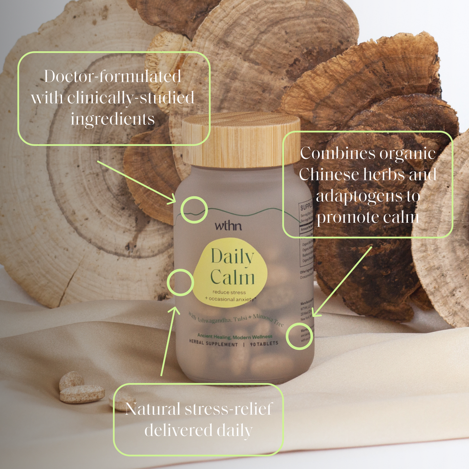 Stress Relief Tablets | Daily Calm | Herbal Supplement | WTHN